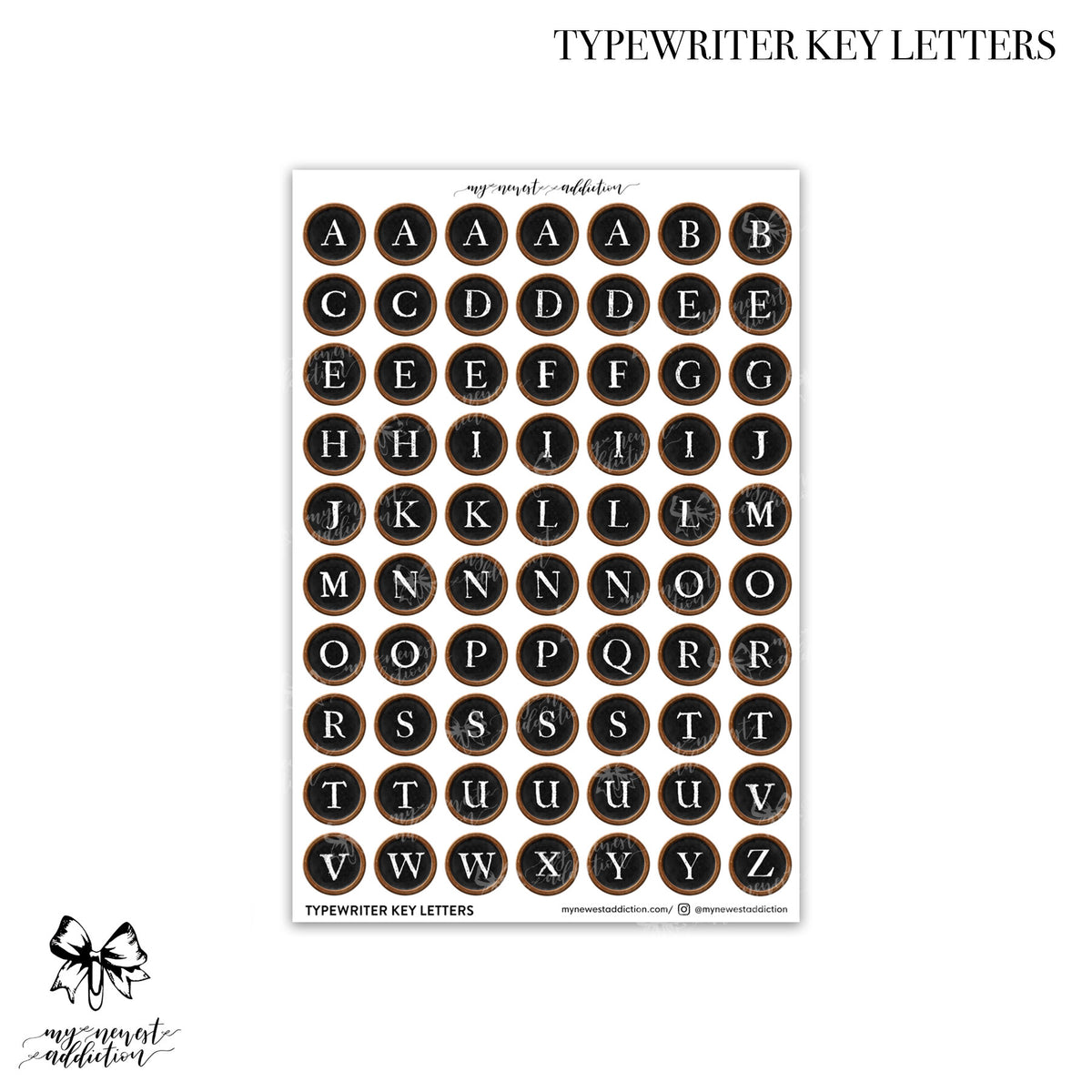 Typewriter Key Letters – My Newest Addiction