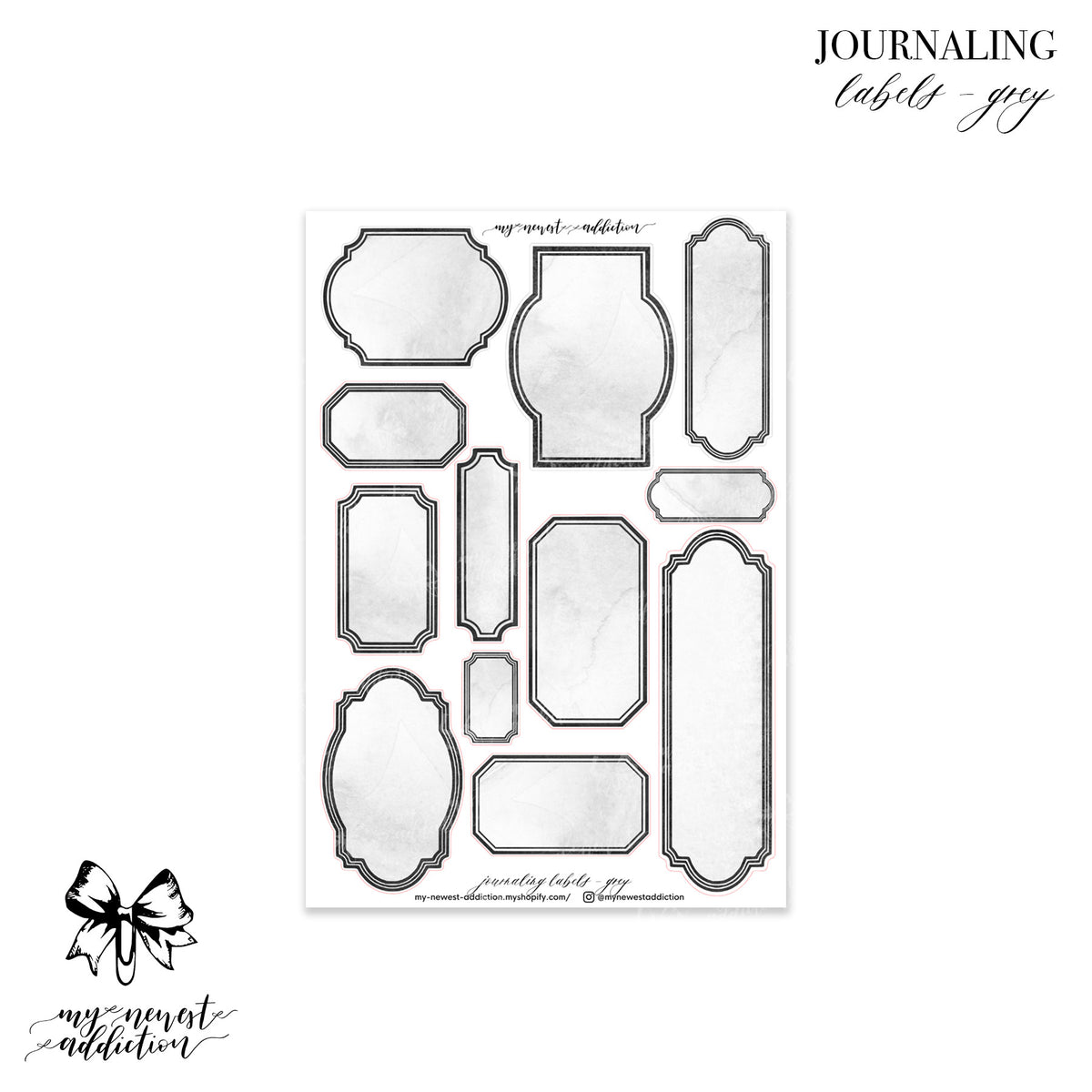 Journaling Labels – My Newest Addiction
