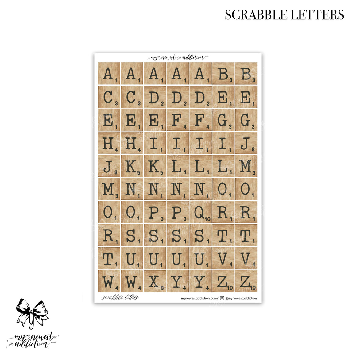 Scrabble Letters – My Newest Addiction